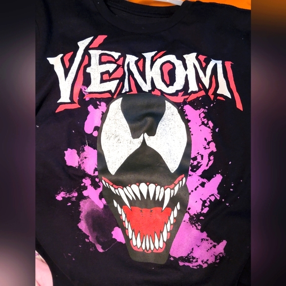 Marvel | Shirts & Tops | Marvel Venom Youth Tshirt Black With Colorful ...